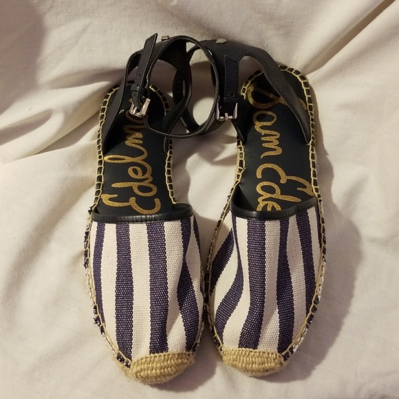 Sam Edelman | Shoes | Sam Edelman Vivian Striped Espadrilles 7 M Navy ...
